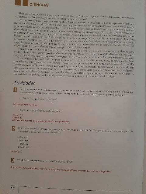 Atividades de Ciencias 8 ano mês de Agosto 2020. Professora Perla