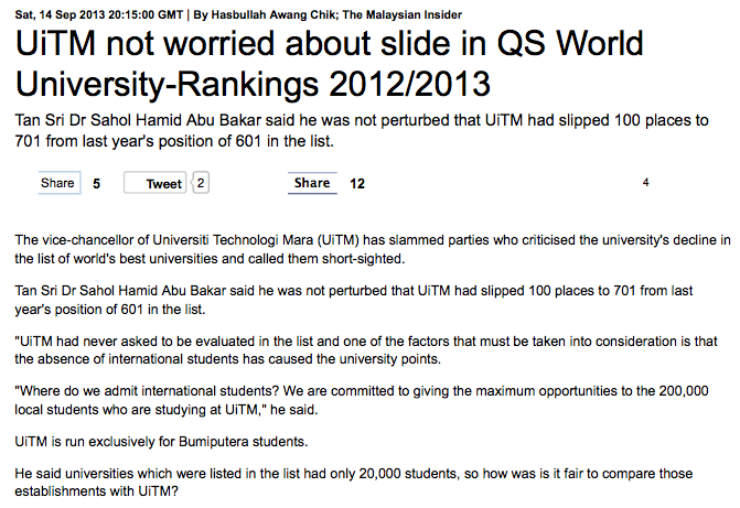 YONG SUKA KUNING: BERITA SILAP! UITM SEBENARNYA BUKAN DI KEDUDUKAN 701 ...