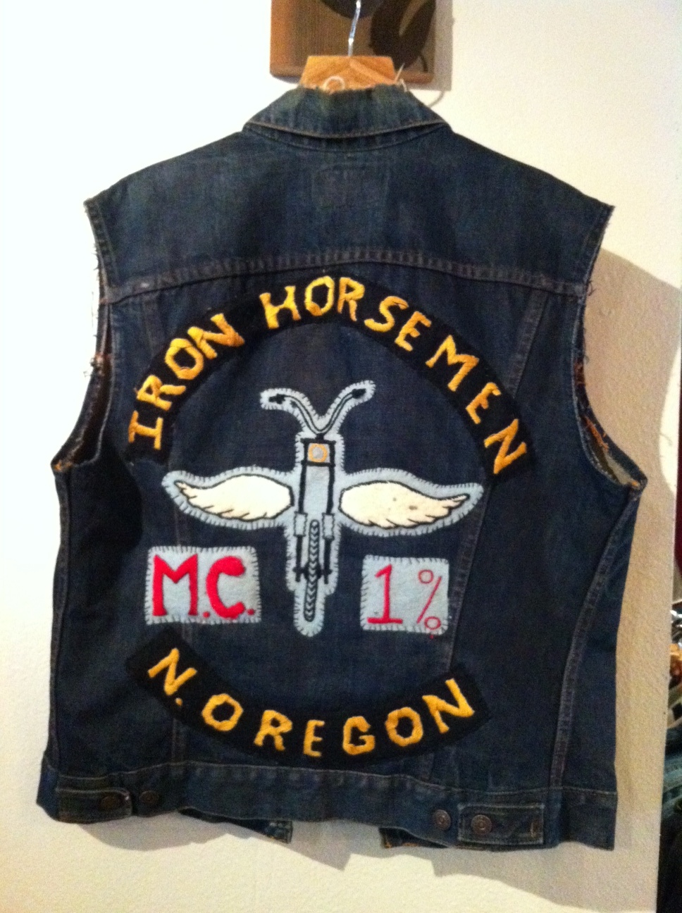 Live to Ride Ride to Church: Vintage Motorcycle Club Vests seen in Portland