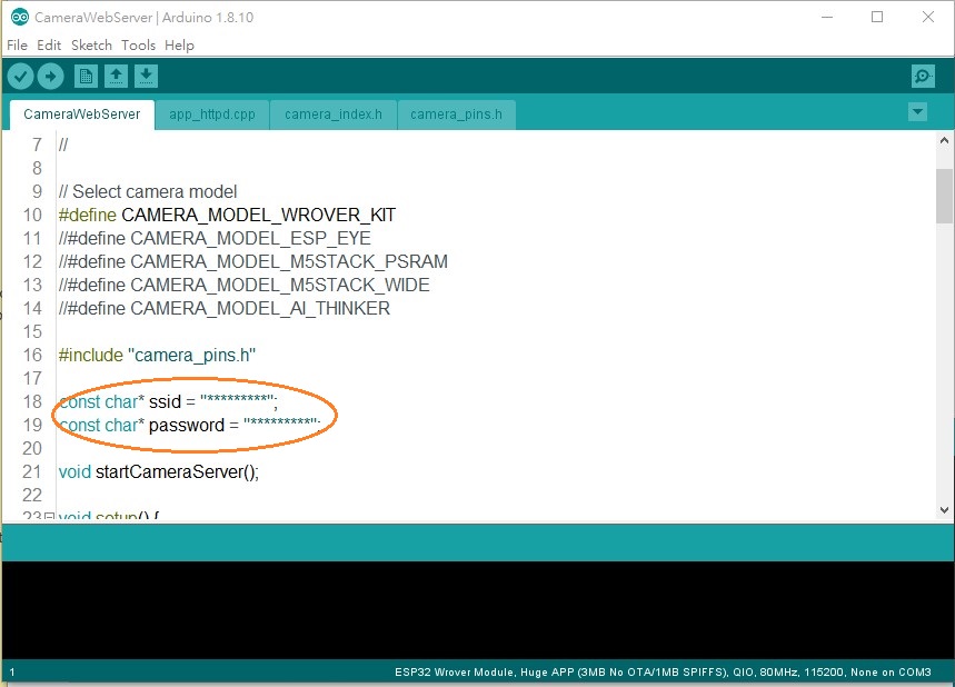 Arduino ESP32-CAM for video stream notebook