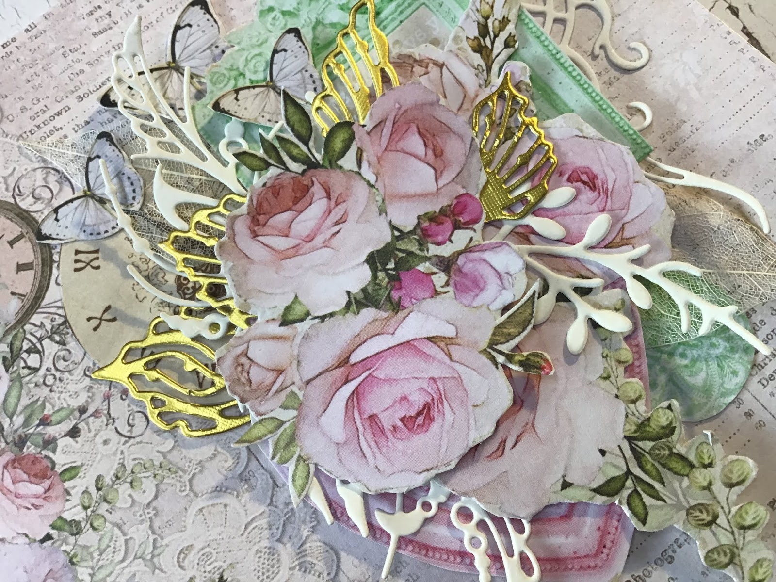 The Purple Magnolia Papercraft: Layer upon layer