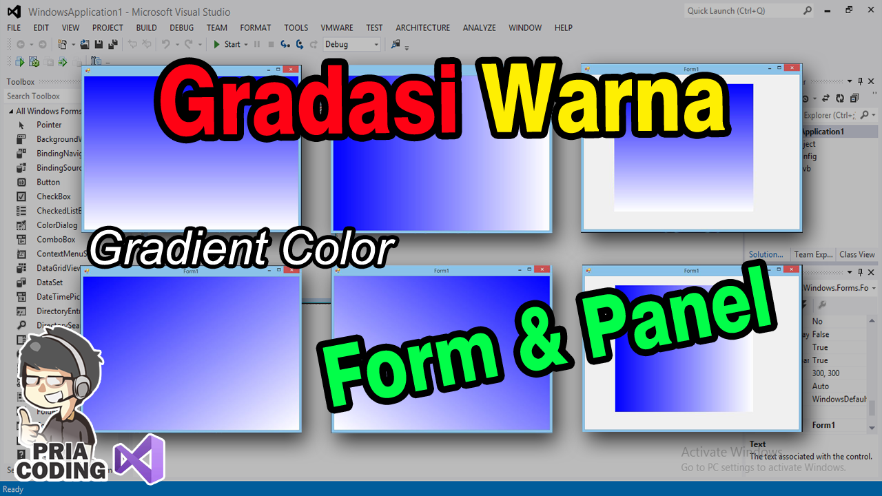Cara Membuat Gradasi Warna (Gradient Color) pada Form dan Panel di VB ...