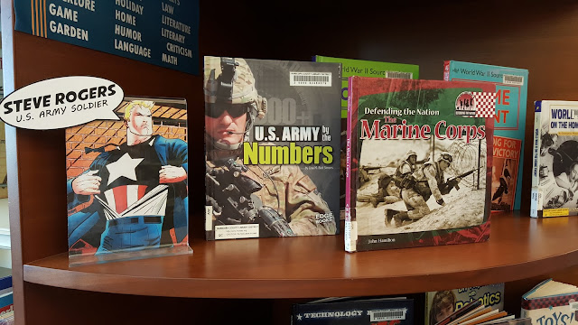 Literary Hoots: The Avengers! Summer Reading Library Display