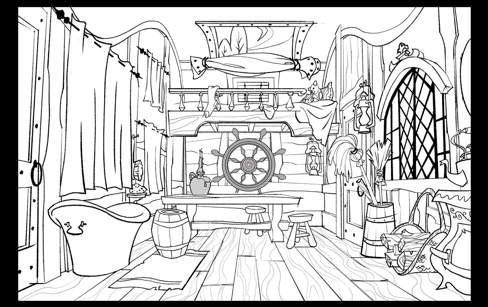 Jennifer Yuan Portfolio: Tangled TV Series Background Designs / All ...