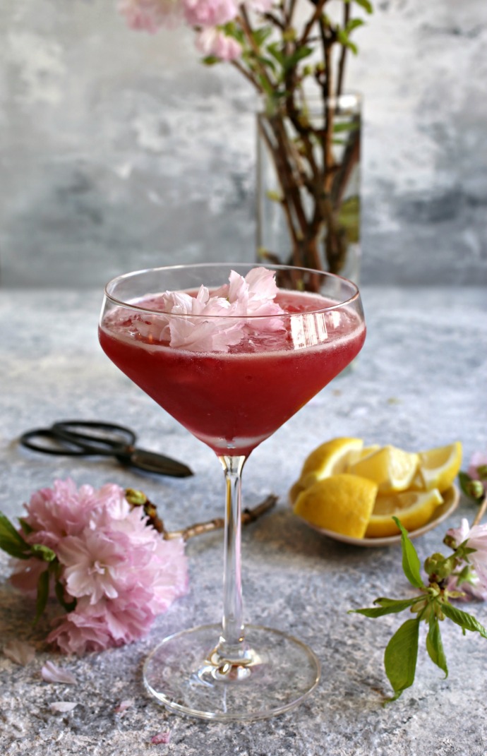 Hungry Couple Cherry Blossom Cocktail
