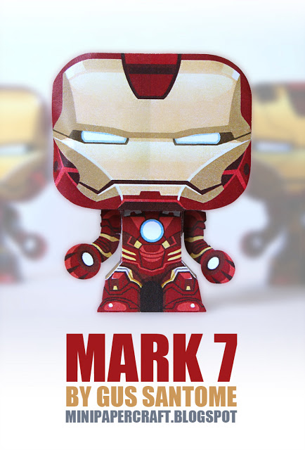 Mini Iron Man Mark 7 Papercraft | Papercraft Paradise | PaperCrafts ...