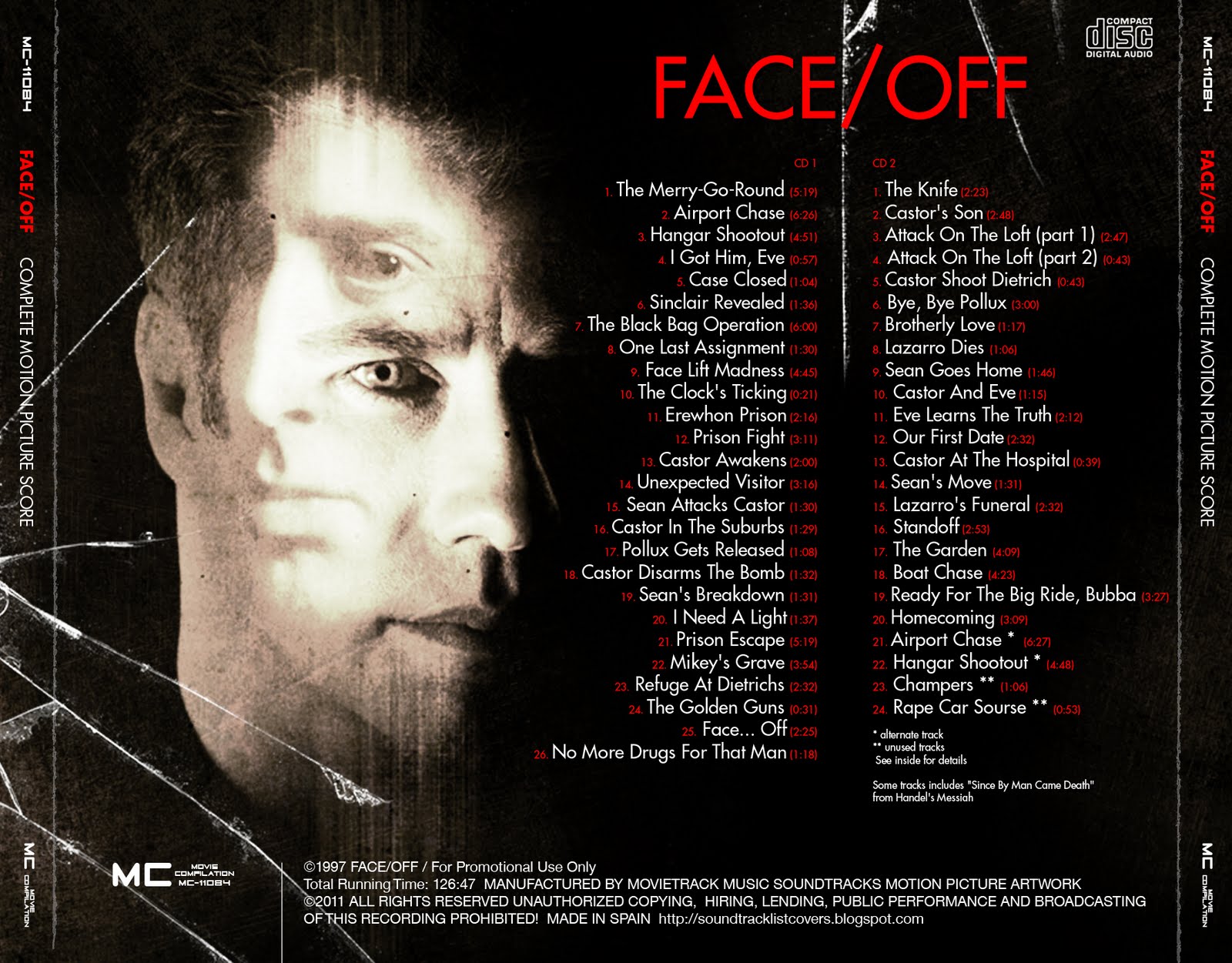 Soundtrack List Covers: Face/Off Complete (John Powell)