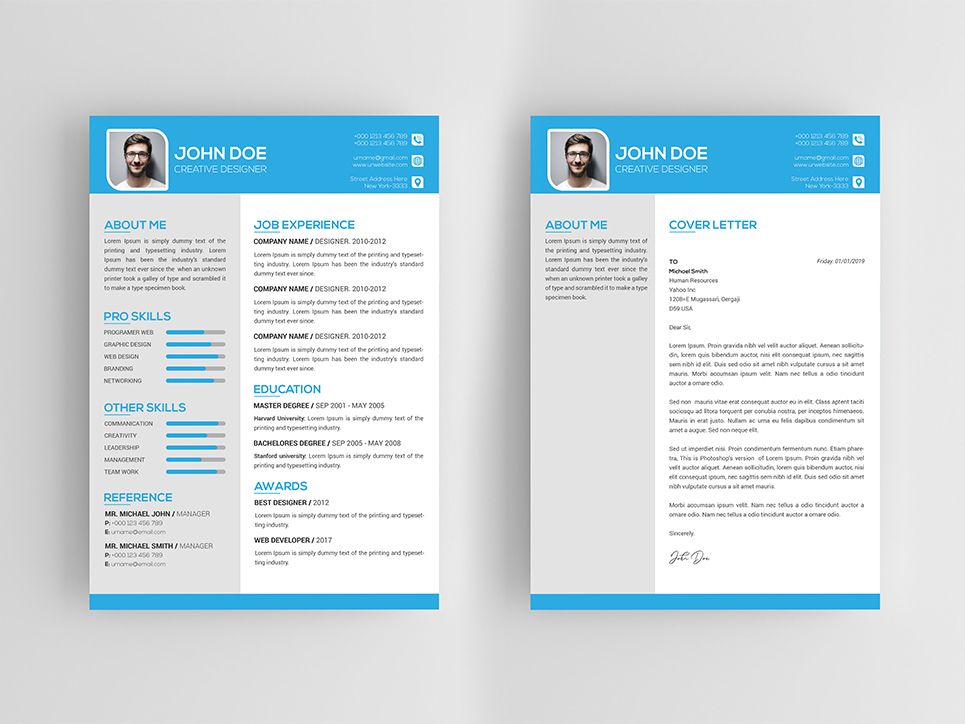 Curriculum Vitae John Doe - Birthday Letter