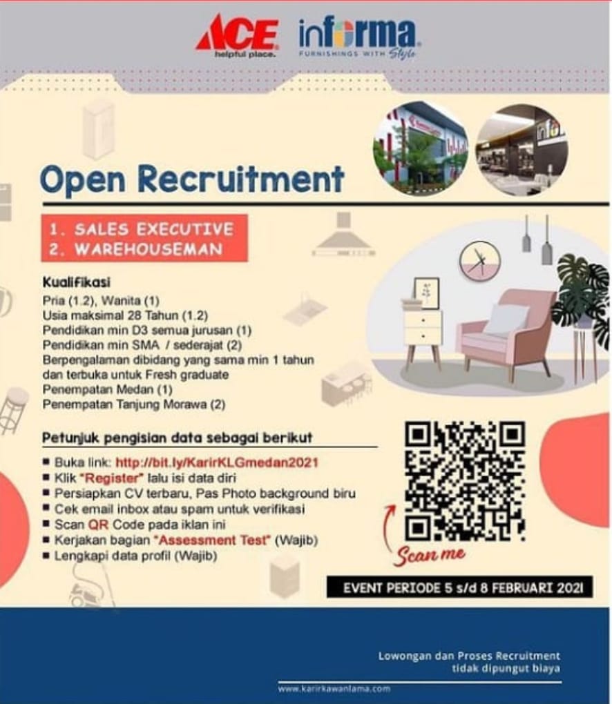 Info Loker Medan Terbaru Februari 2021 PT Kawan Lama Group