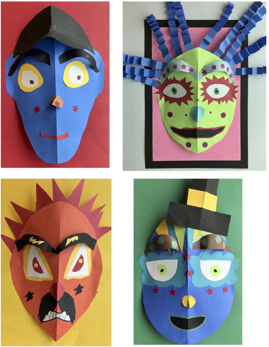 The Rolling Artroom: Paper Faces (1st-3rd Grade)