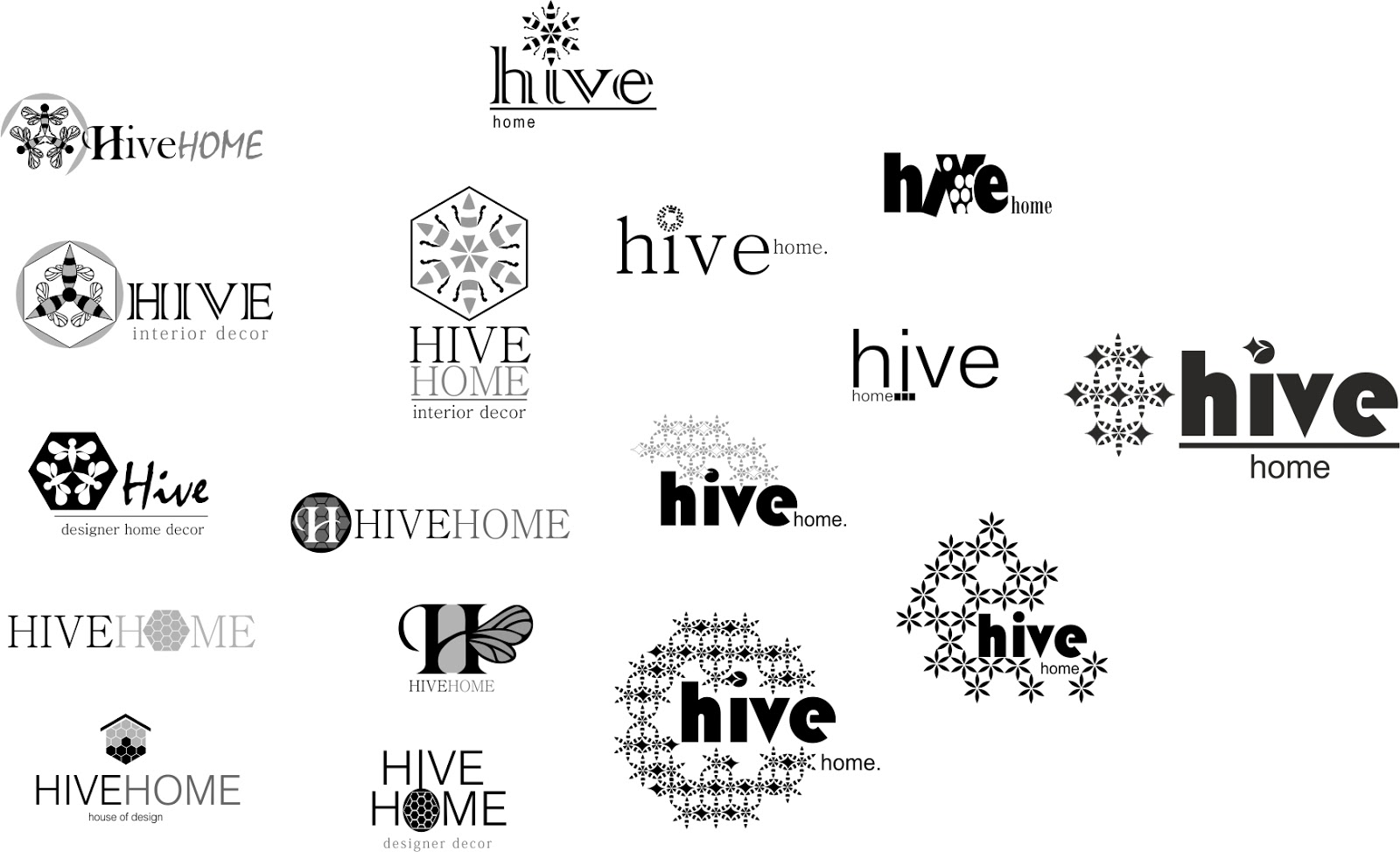 ZINIA JC : Hive Logo, Stationary & Folder design