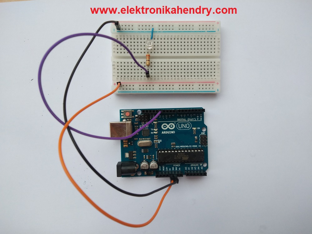 Arduino part 5. Kontrol LED melalui keyboard PC - ELEKTRONIKA HENDRY