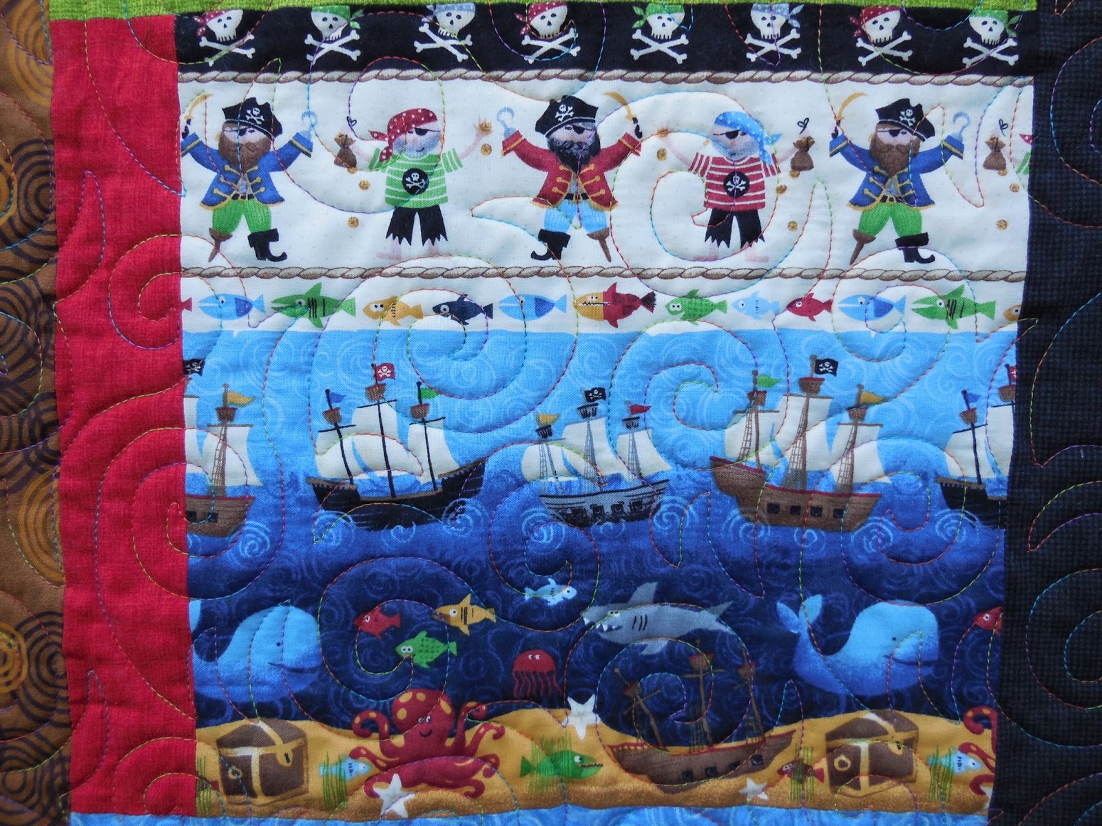 Quilting at Mistletoe Hollow: Shari's Pirate Quilt