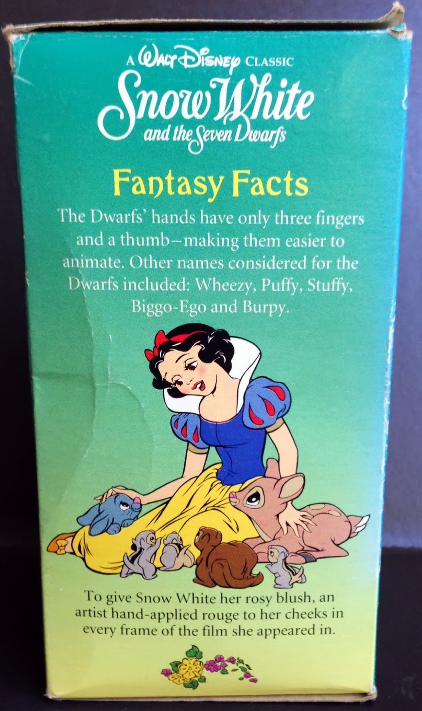 Filmic Light - Snow White Archive: 1994 Snow White Home Video - Burger ...