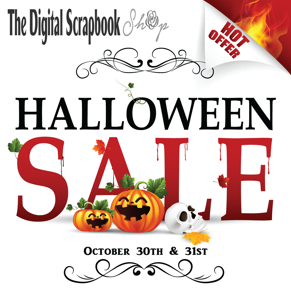 2 Days of Halloween Sale + Freebie | Scrap and Tubes Designs