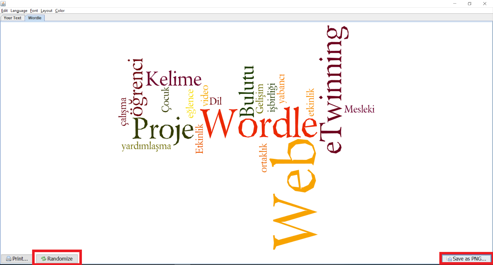 Wordle ile Kelime Bulutu Oluşturma - Eğitim Öğretim Haber