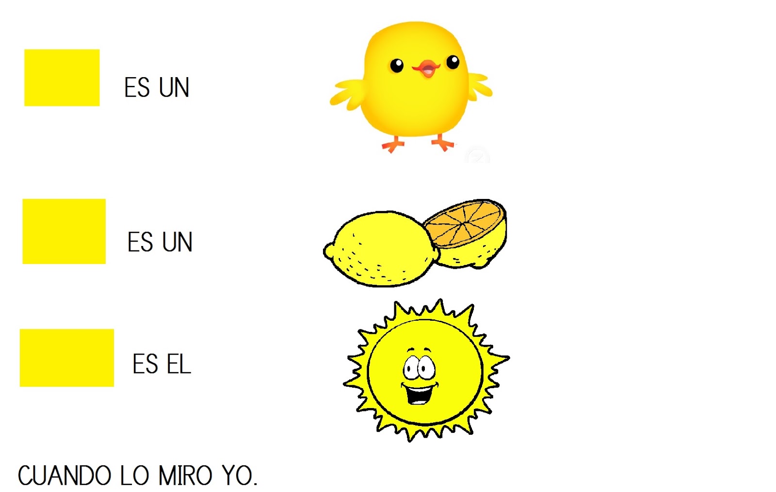 "Ángela y sus peques": El color amarillo.