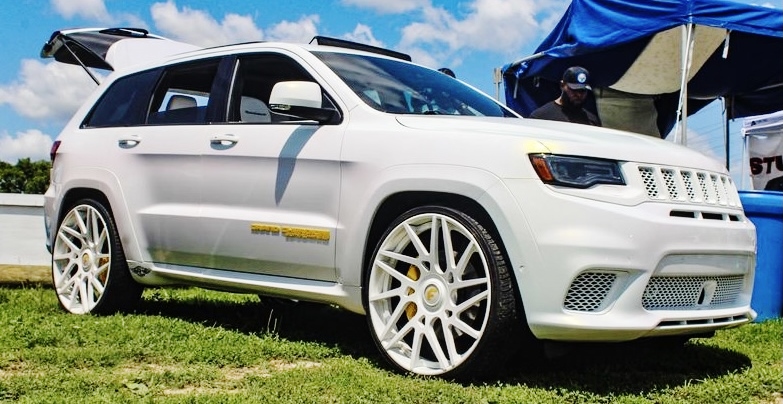 Ace-1: CJ's Outrageous White Jeep Trackhawk Grand Cherokee Supercharged ...