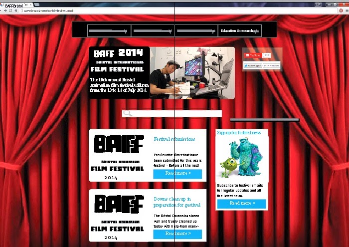 Final Major Project: Film Website Design & Layout.