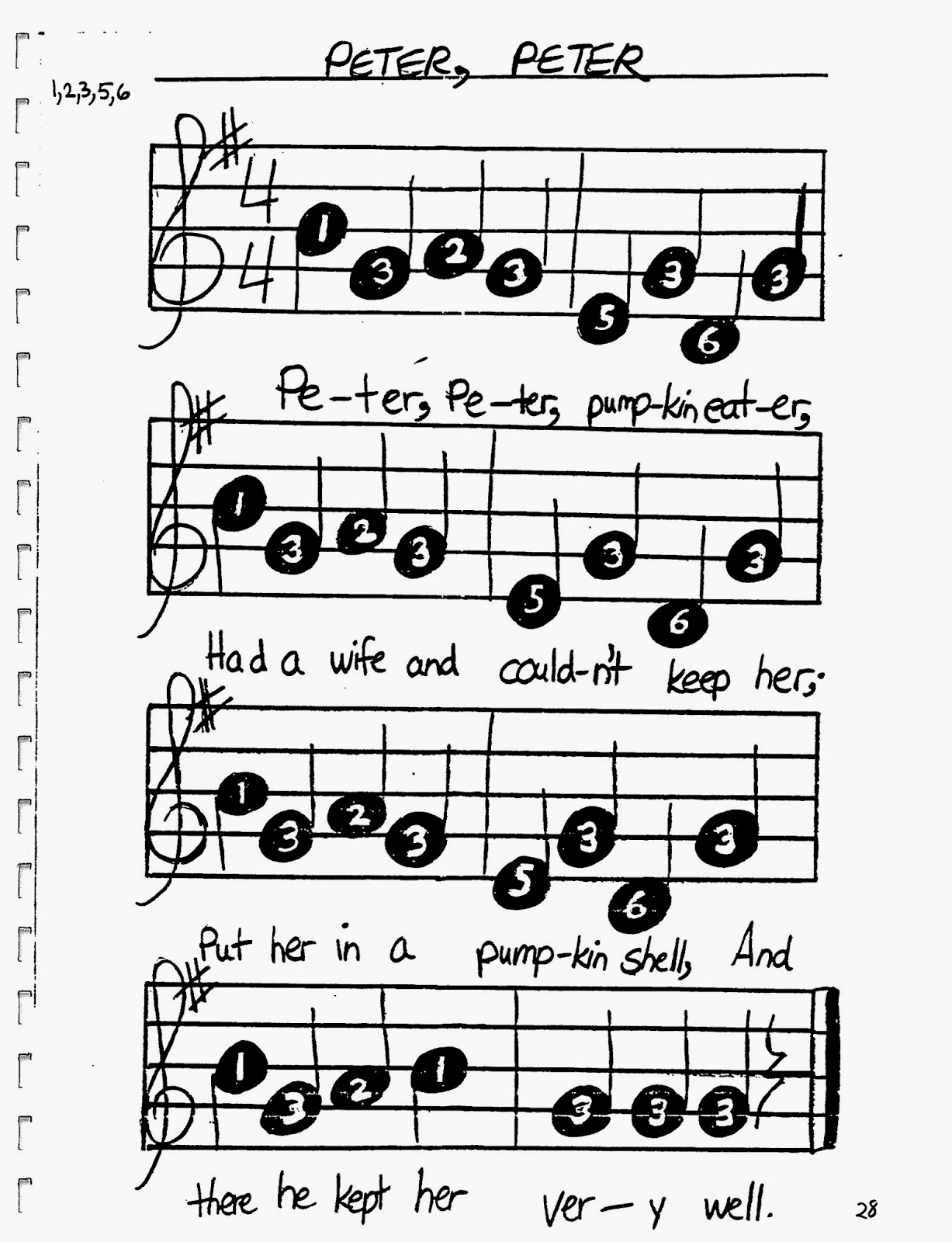 Miss Jacobson's Music: TONETTE SONG BOOK: PAGES 21-30