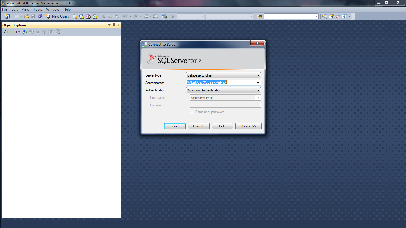 Valence Analytics: Importing Data into a Database Engine, SQL Server 2012