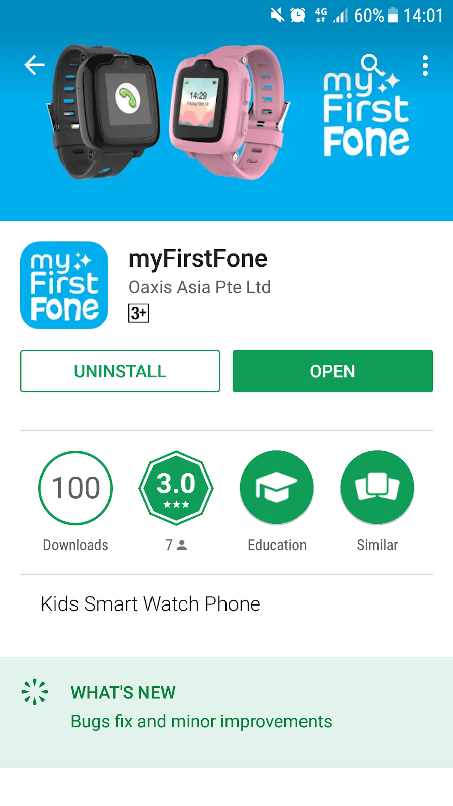 Oaxis My First Fone 3G GPS WatchPhone For Your Child