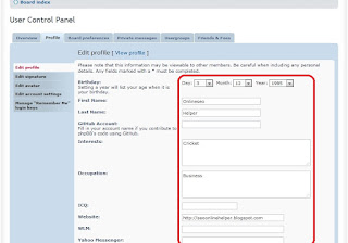 How to do forum profile Signature? - Online seo helper