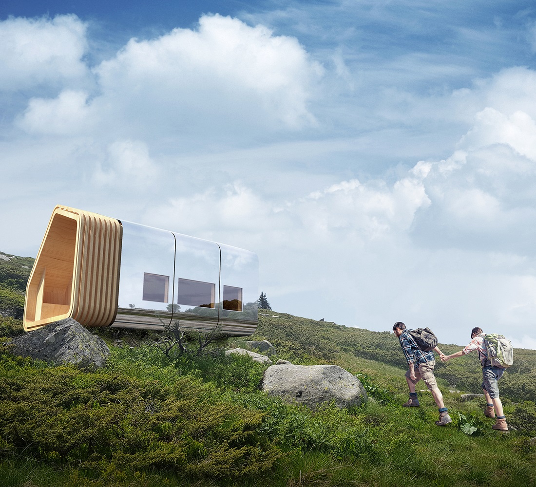 Small Lightweight Aluminum Modular Prefab House / Mountain Shelter ...