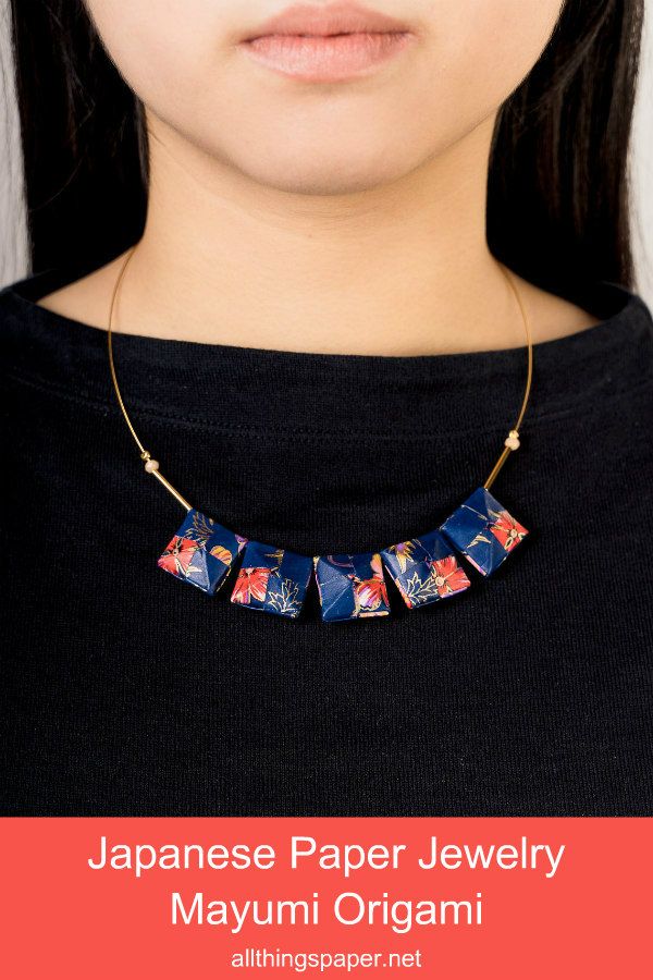 Beautifully Stylish Paper Jewelry by Mayumi Origami