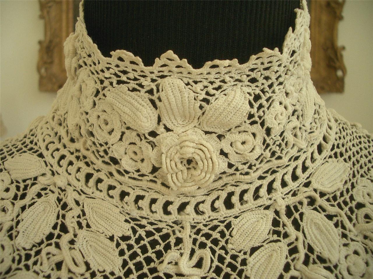 Irish Crochet Together: Antique of the Week--Large Edwardian Collar