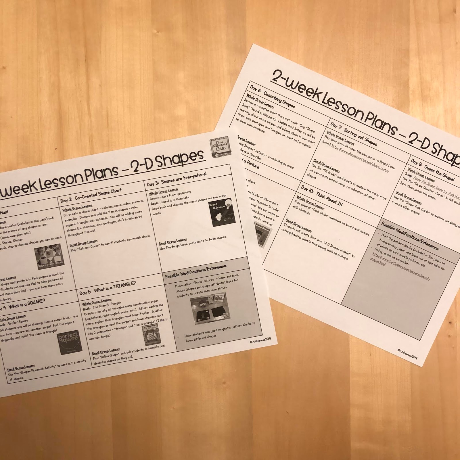 2-D Shapes in Kindergarten | Mrs. Albanese's Kindergarten Class