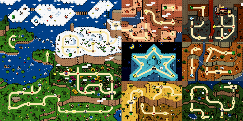 Neon Peridot's SMW Custom Overworld 2020 (Part 1a)