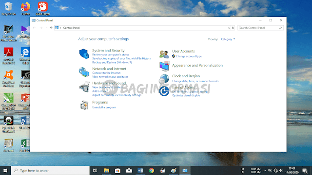 4 Cara Membuka Contol Panel (Lengkap + Gambar) - Bagiinformasi