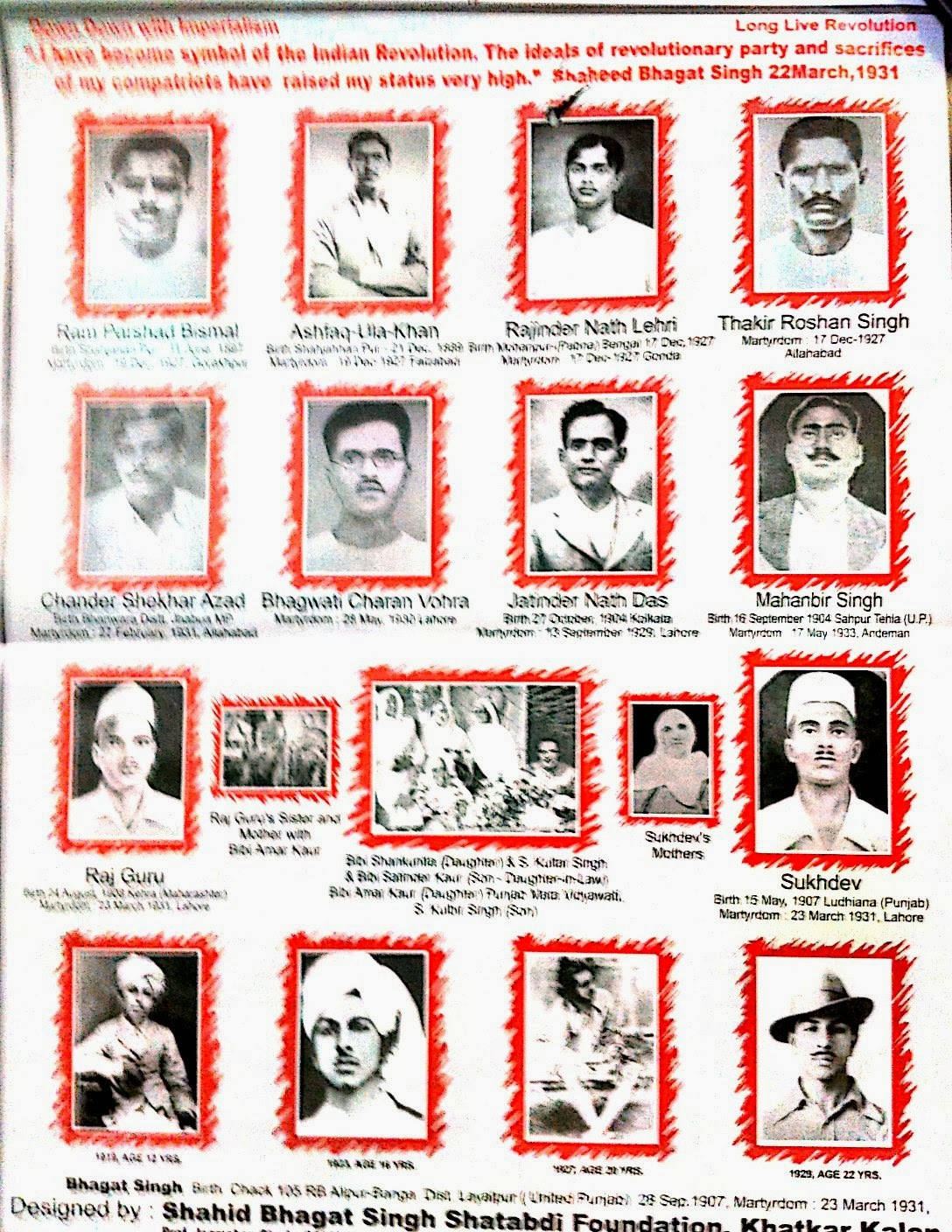 BHAGAT SINGH : THE TRUE, FATHER OF THE NATION