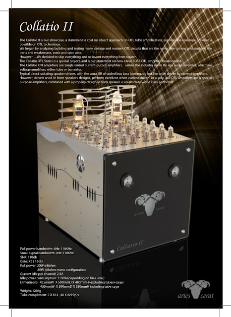 Aries Cerat Collatio II ultimate OTL power amplifier NEW – Ultimate ...