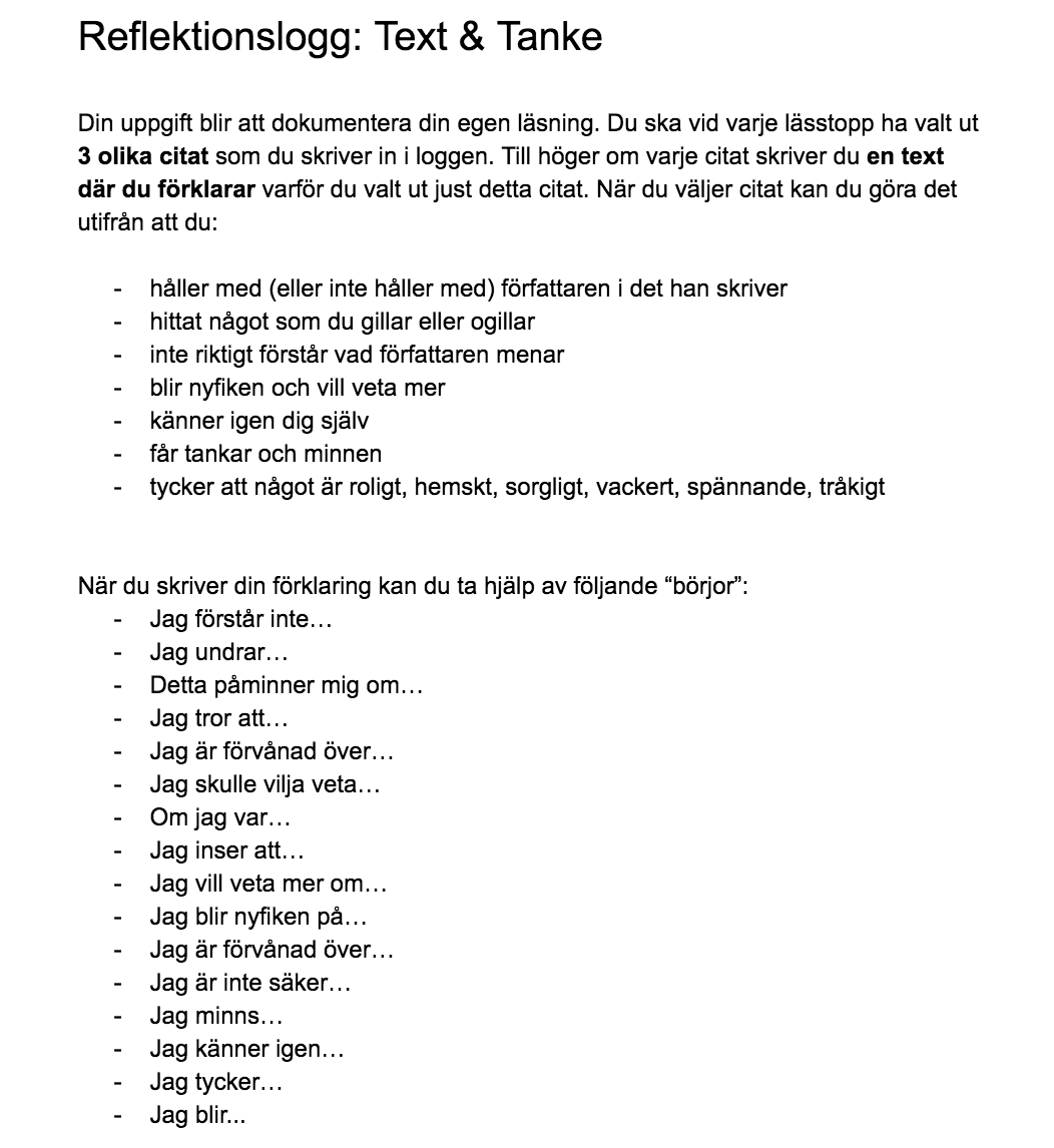 Jenny på Wendes: Planering för romanen Slutet - ett läsprojekt under 6 ...