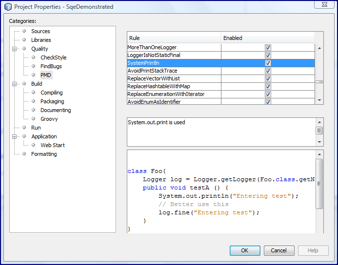 Inspired by Actual Events: Configuring SQE Plugins in NetBeans 7