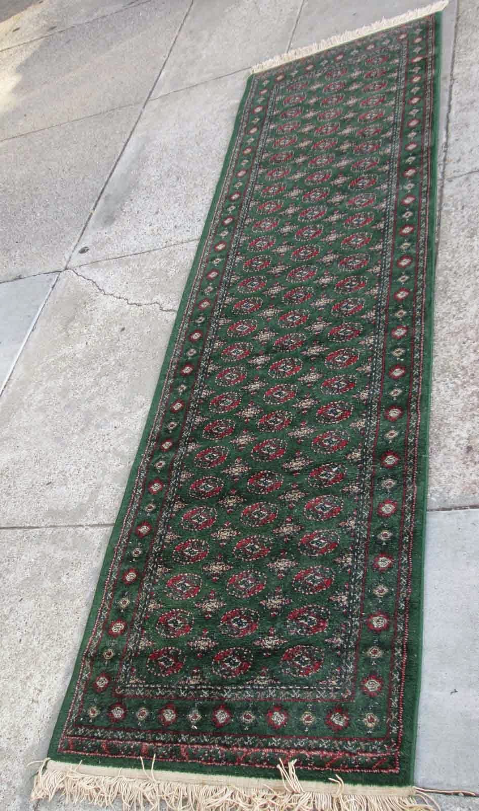 UHURU FURNITURE & COLLECTIBLES: SOLD Green Runner Rug - $35