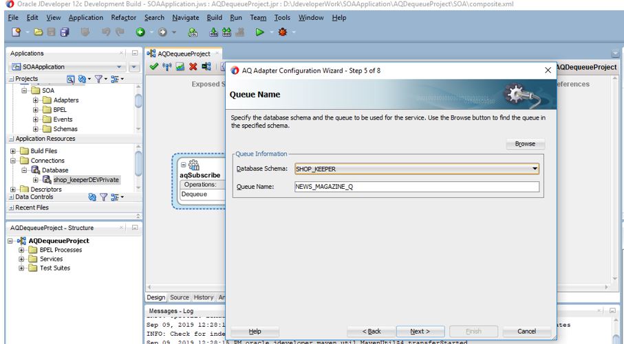 soalicious: Oracle 12c - AQ Adapter Enqueue and Dequeue