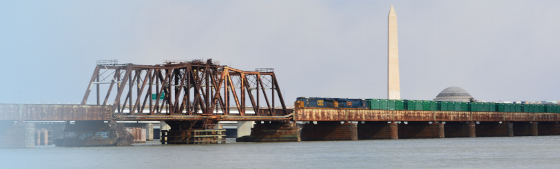Industrial History: 1904 Long Bridge over Potomac River at Washington, DC