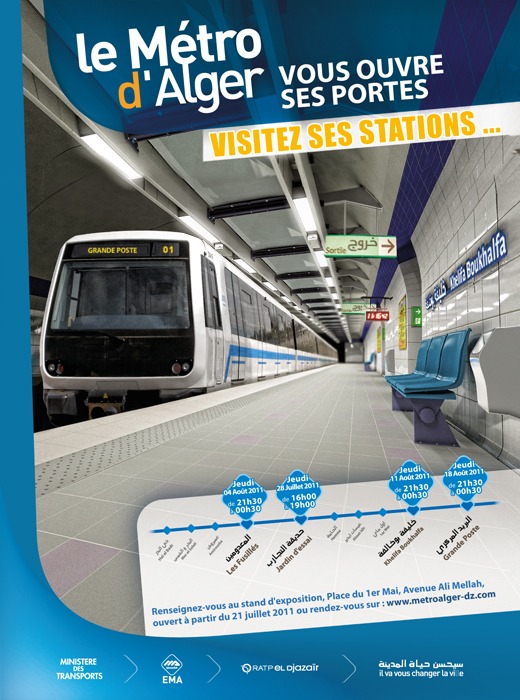Algerie Europe coopération 2014: Metro Alger plan de communication