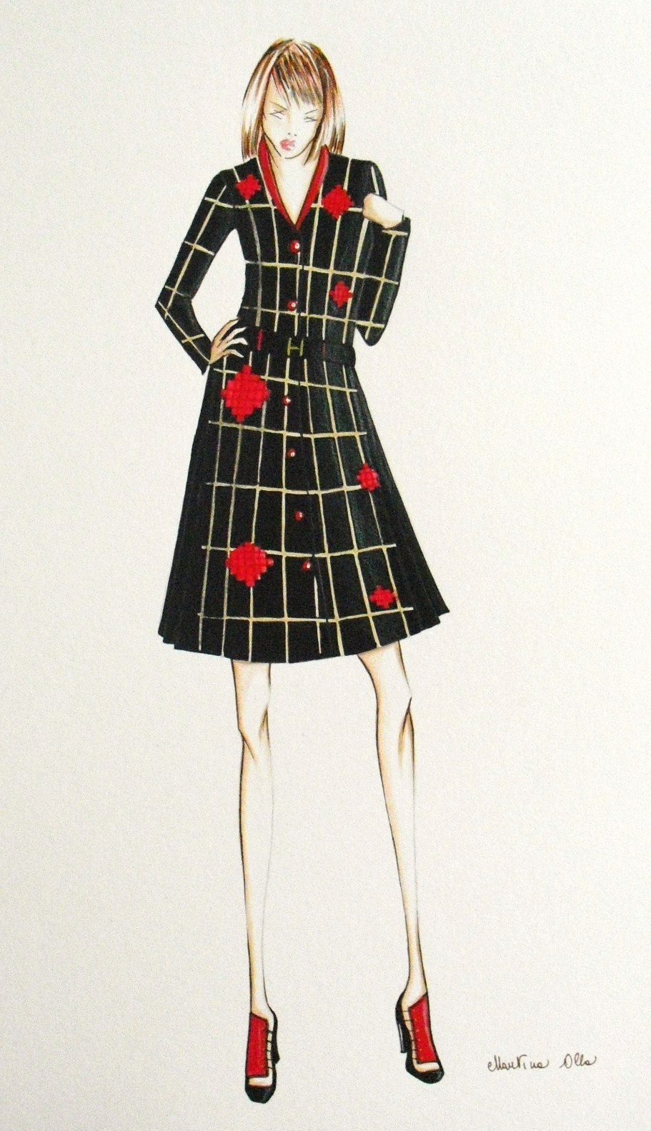 Martina Olla Fashion Design: Figurini di moda collezione A/I 2005/06