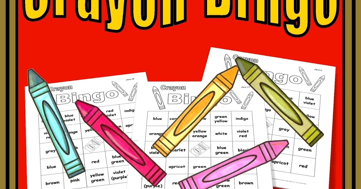 Lessons by Molly: Crayon Colors Bingo Game Freebie