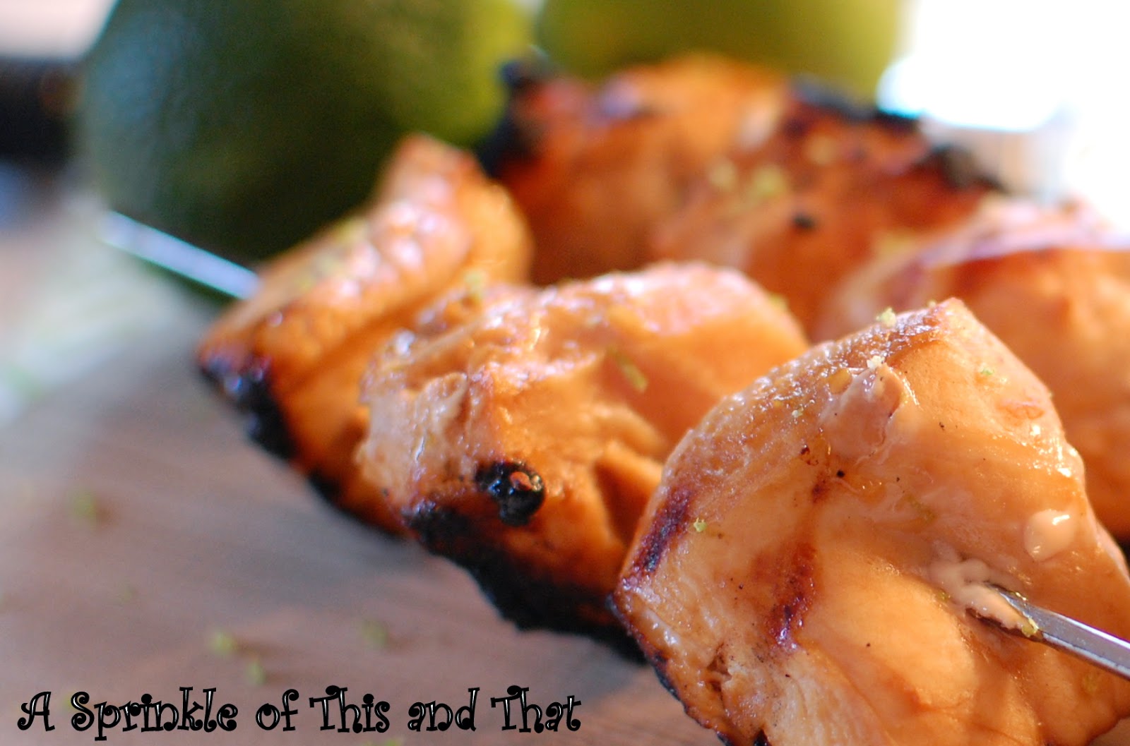 A Sprinkle of This and That: Key Lime Grilled Chicken Kabobs - Summer ...