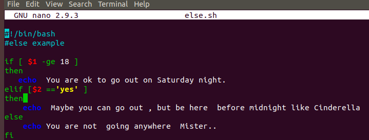 Bash script -5 If-Them Statement - Linux