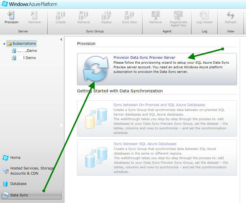 SQL Azure DATA Sync - מה זה ואיך מפעילים את זה
