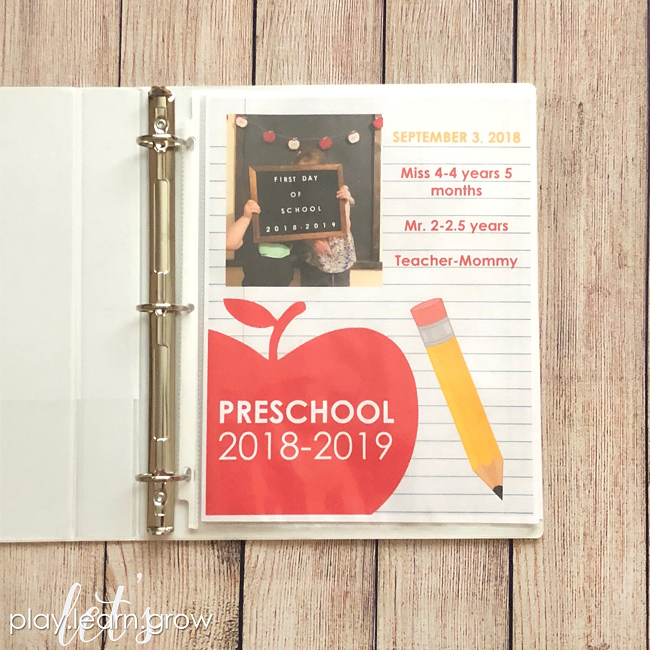 School Memory Book Freebie | Lets Play.Learn.Grow