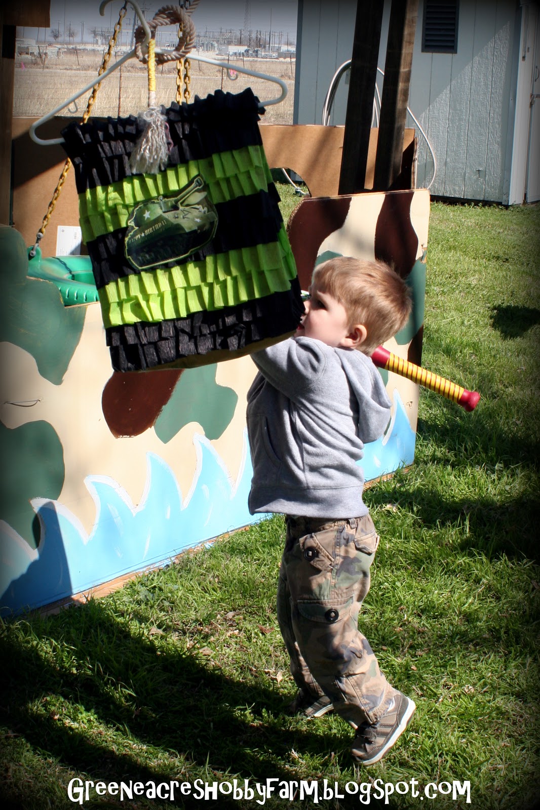 Greene Acres Hobby Farm: Army Camoflauge Birthday Party