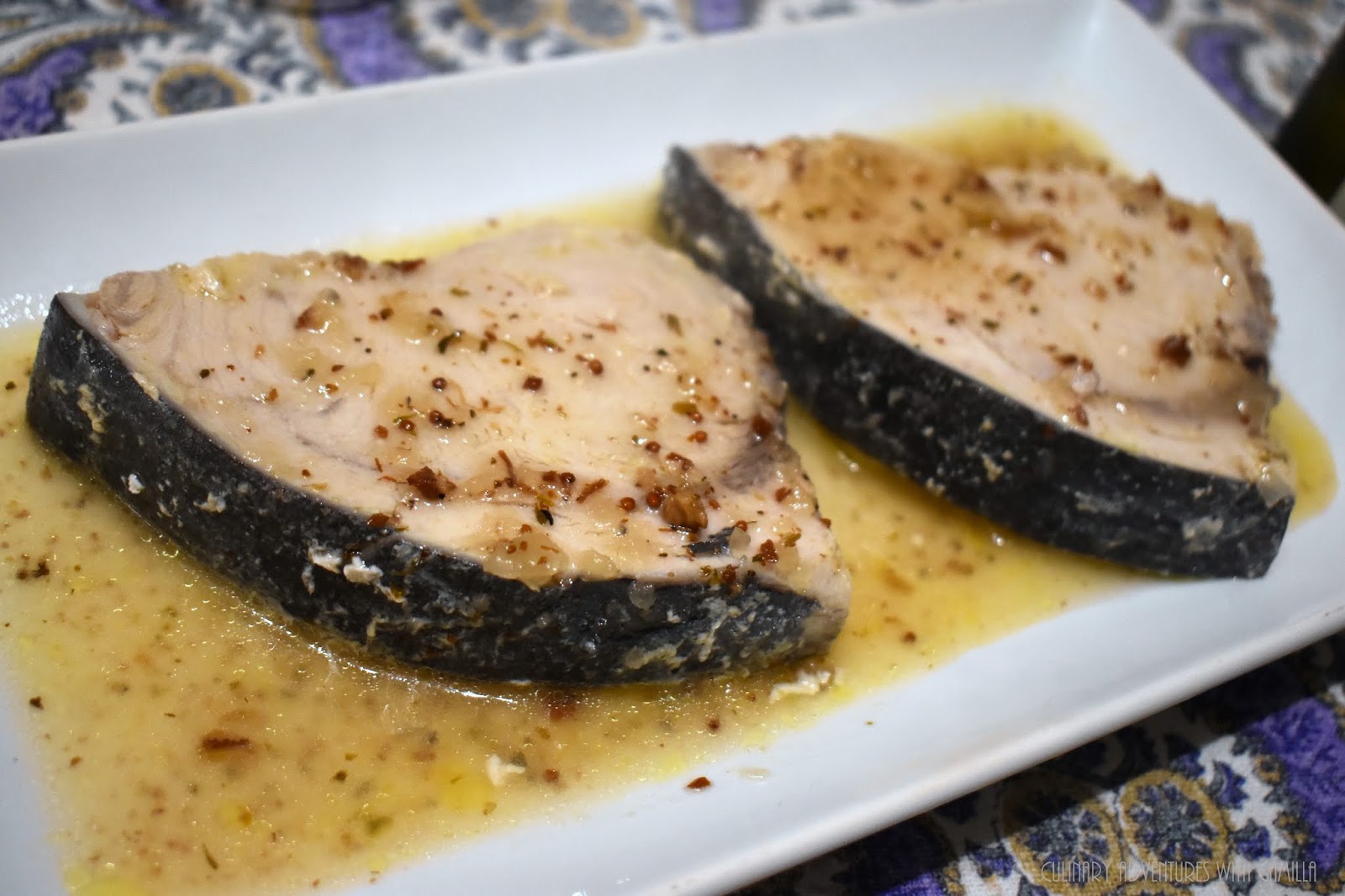 Olive Oil-Poached Swordfish + Zuccardi Serie A Torrontés #WinePW #Sponsored