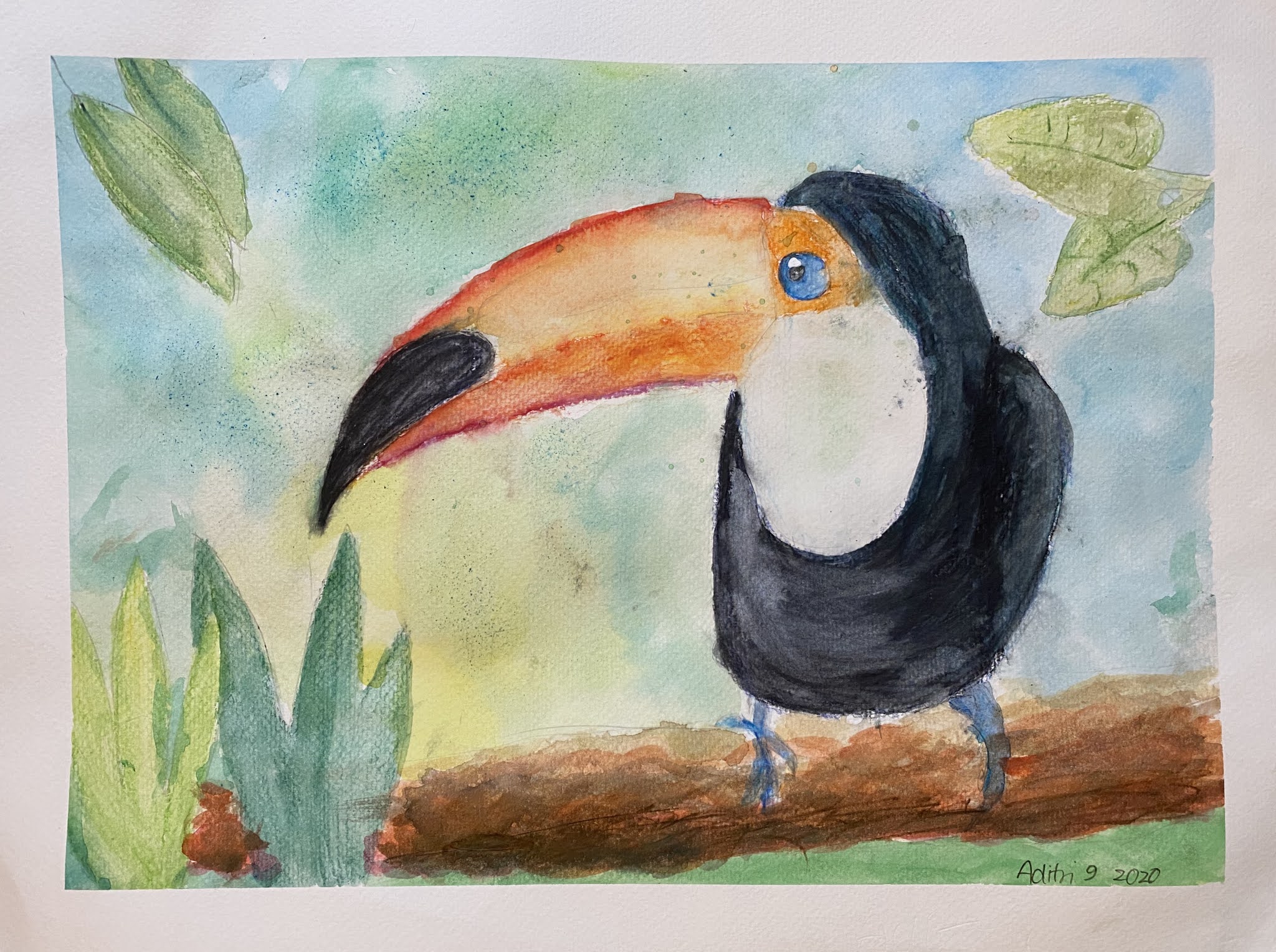 Art Room Britt: Toucans in Watercolor Pencil